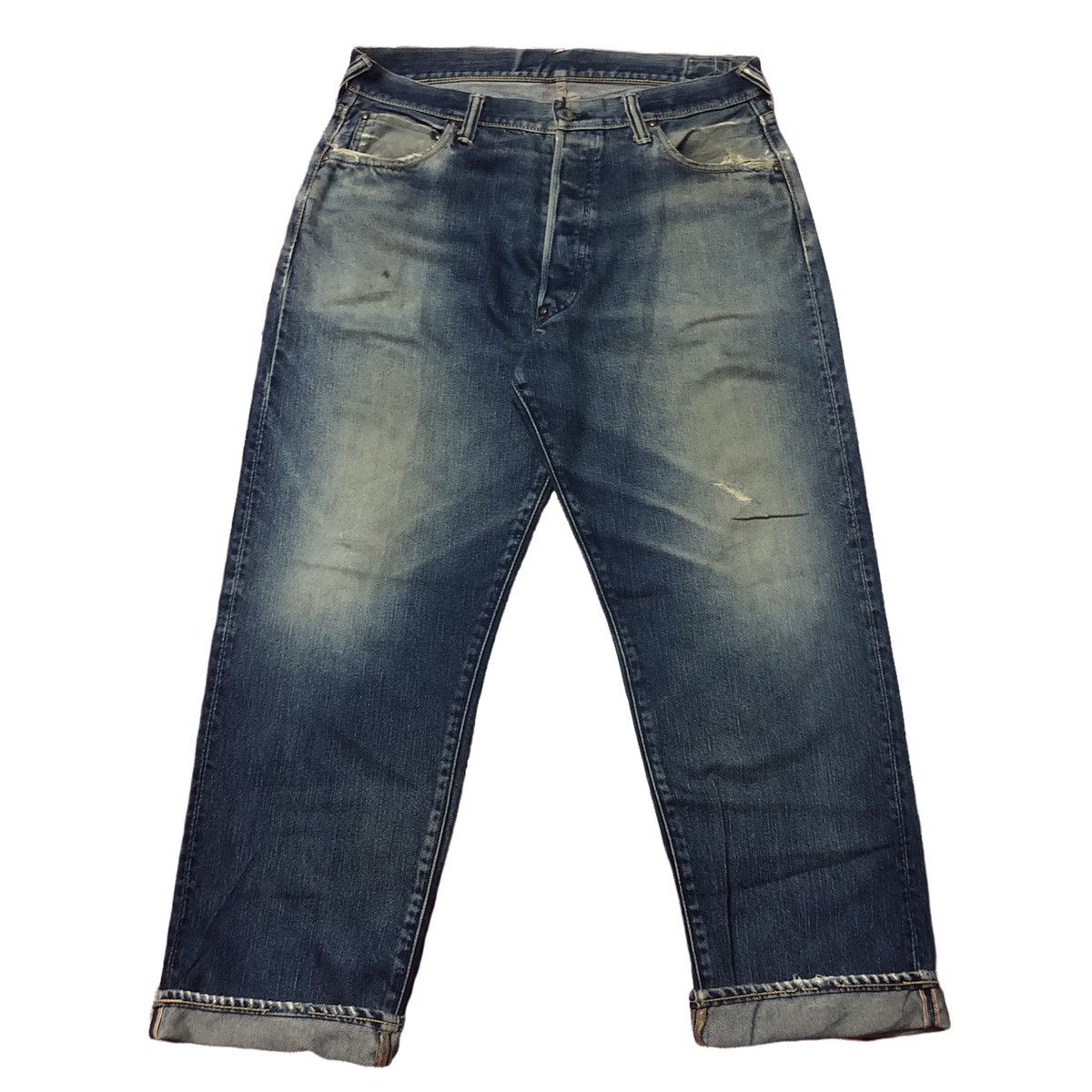 Distressed Denim × Evisu × Vintage VINTAGE YAMANE DELUXE HAYAOKI ...