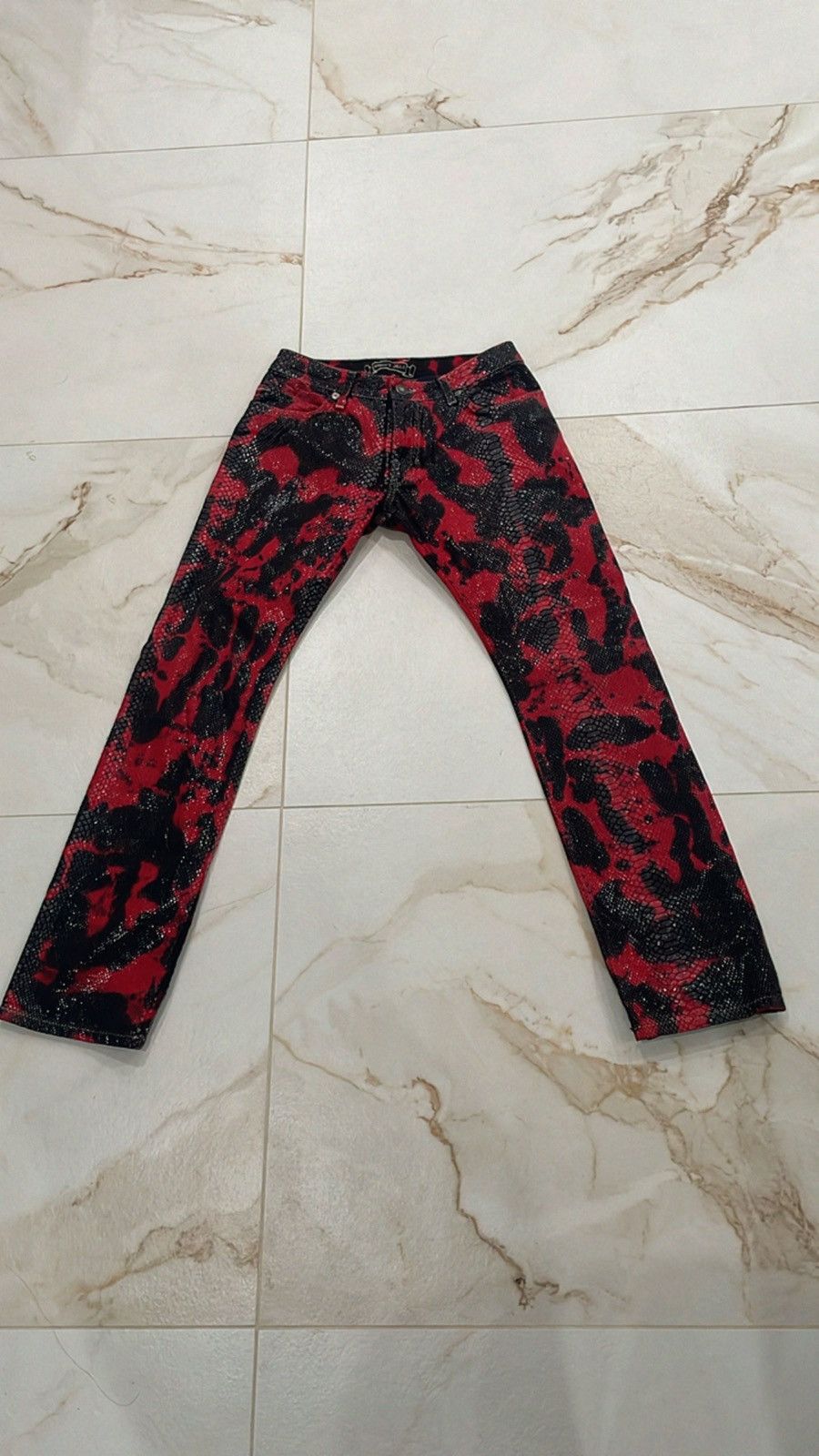 Robins Jeans ROBIN’S JEANS SNAKE PRINT PANTS | Grailed