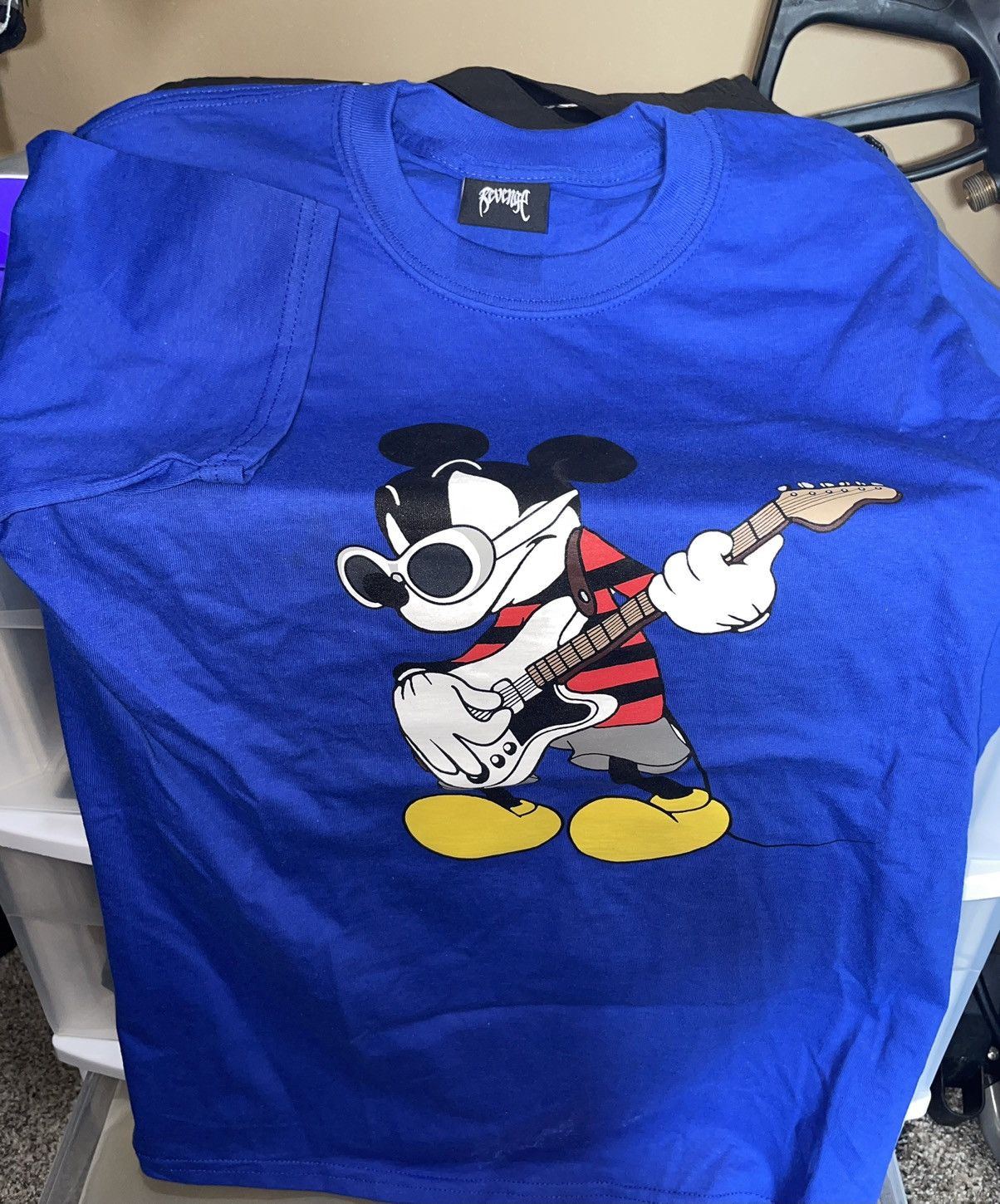 Revenge Revenge Blue Kurt Cobain Mickey Mouse Brand New Small | Grailed