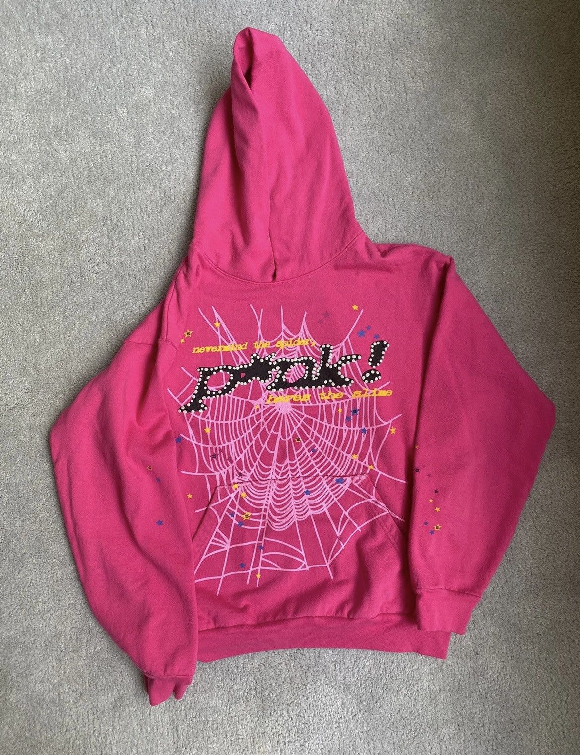 Young Thug Spider-Worldwide Pink Punk Hoodie | Grailed