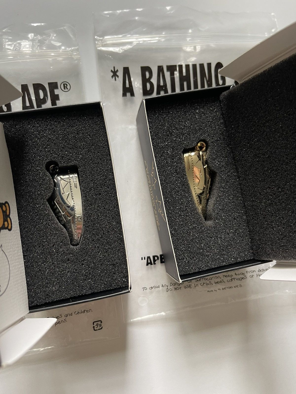 Bape A Bathing Ape Gold Bapesta Shoe Chain | Grailed