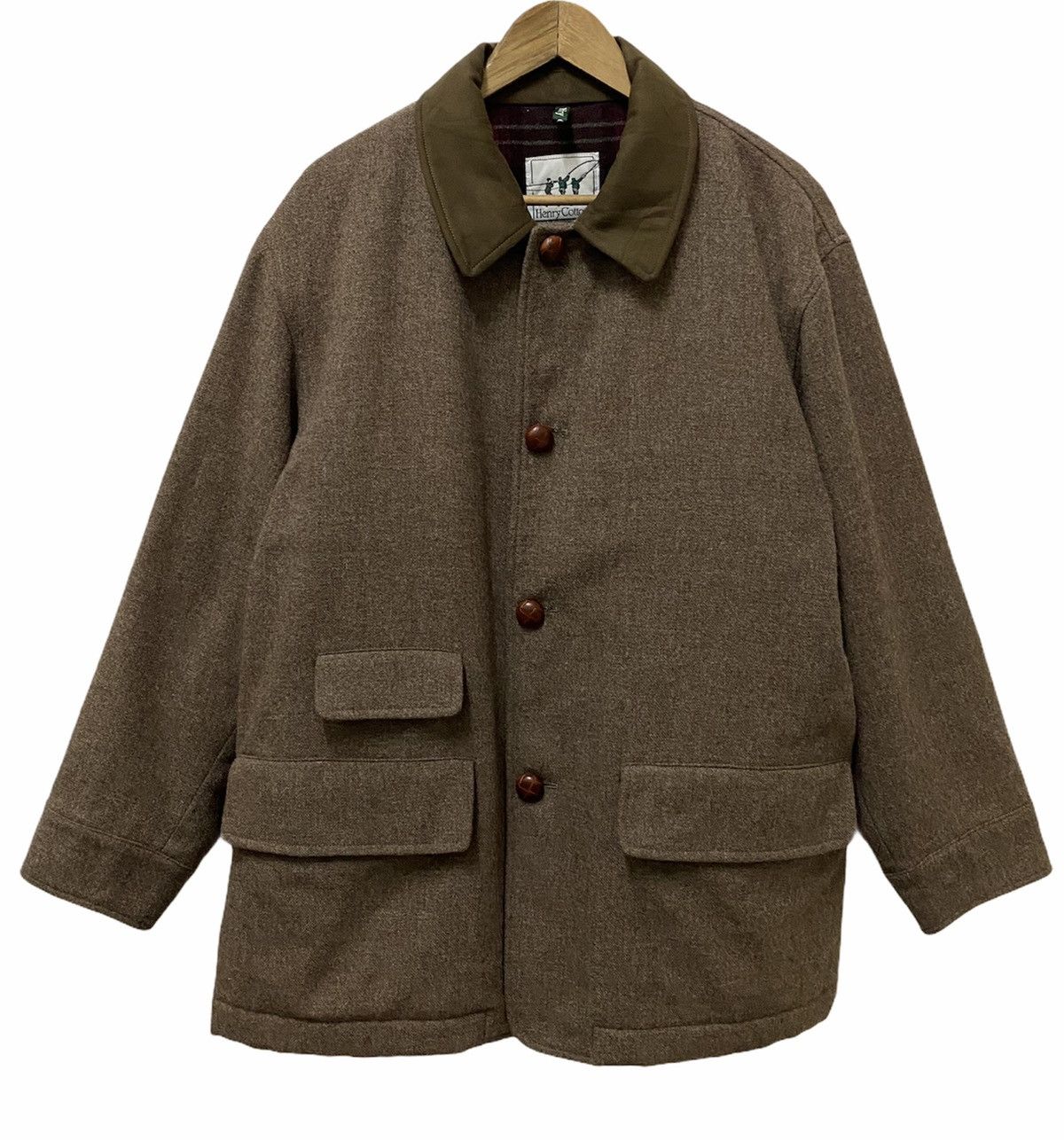 Herringbone × Hunter × Vintage Henry Cottons 80s Herringbone French ...