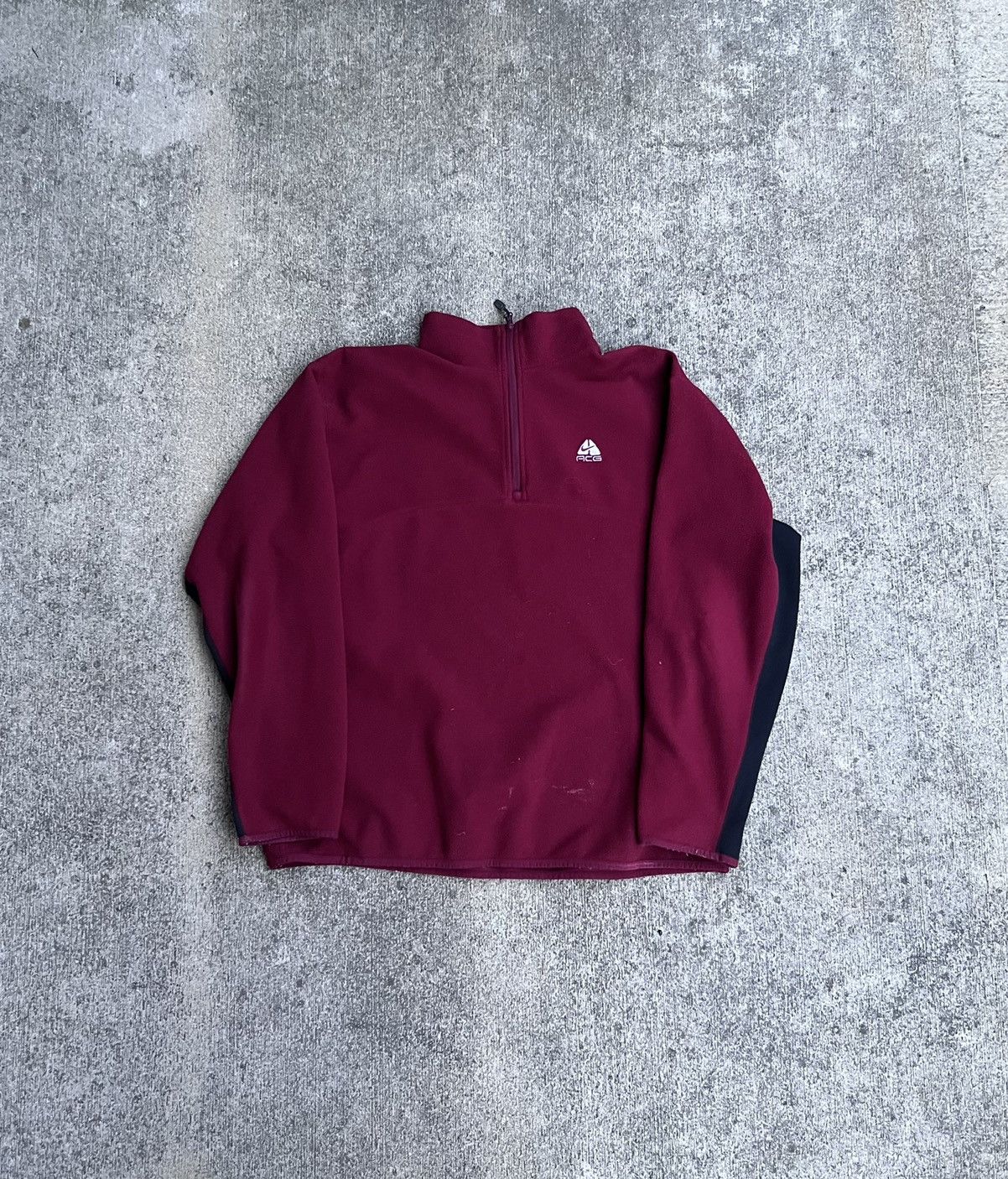 Nike × Nike ACG × Vintage Vintage Maroon Nike ACG Tech Fleece | Grailed