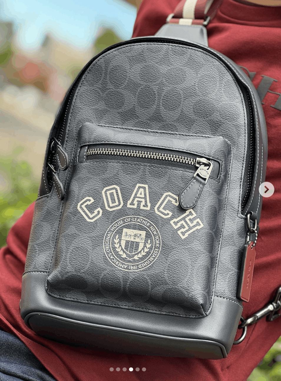 Coach West Pack In Signature Canvas With Varsity Motif | Grailed
