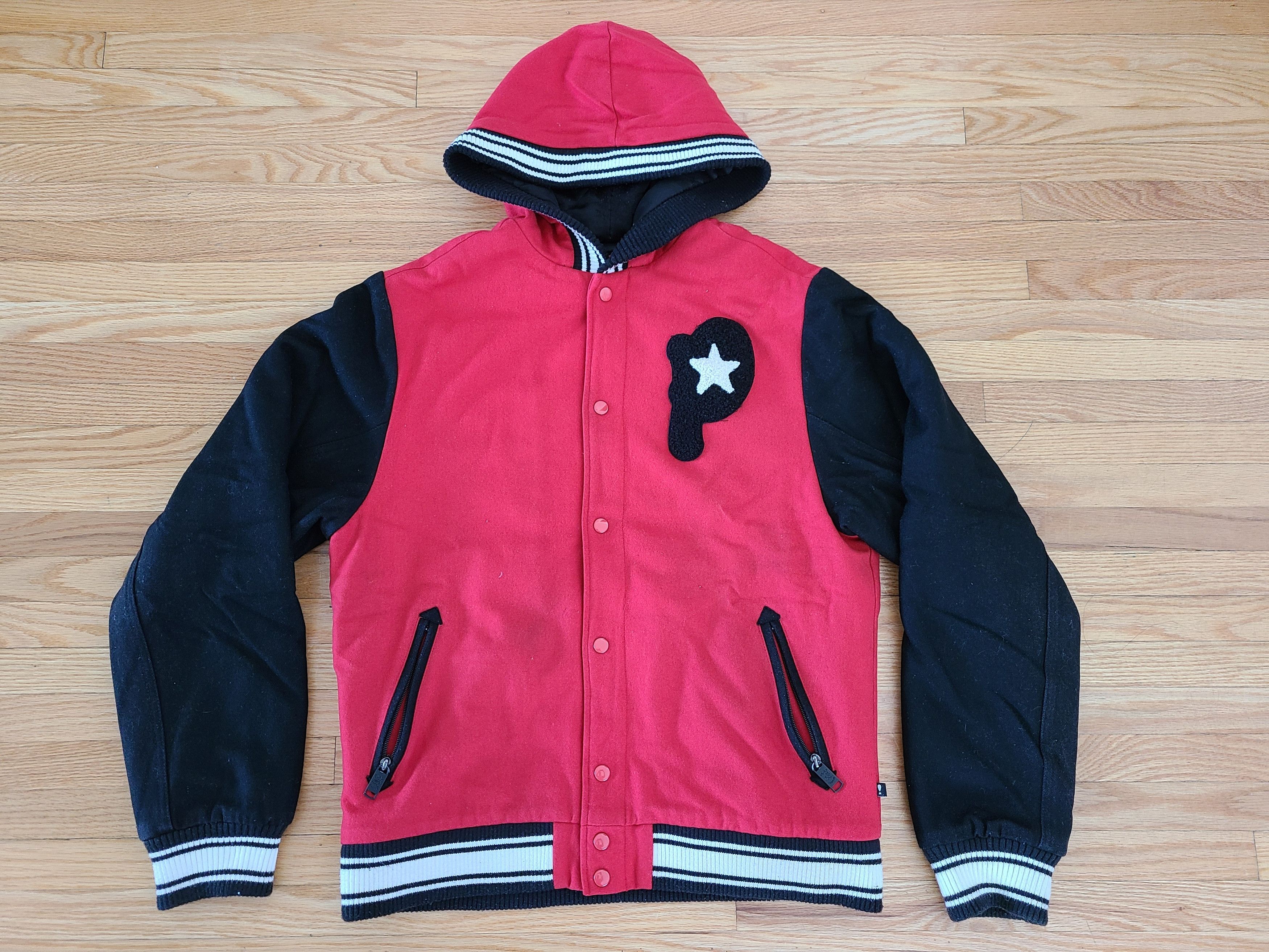 Play Cloths Vintage streetwear Play Cloths hooded varsity jacket large ...