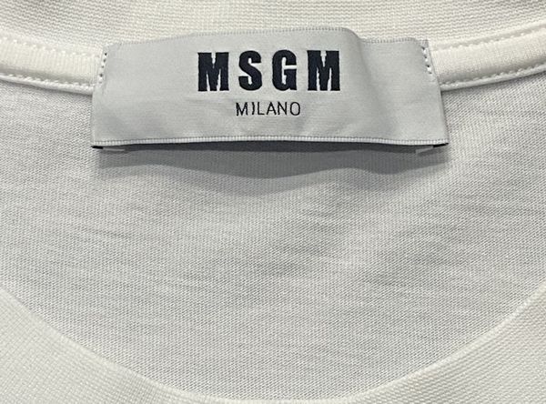 MSGM MSGM Milano Brush Painting Logo Tshirt | Grailed