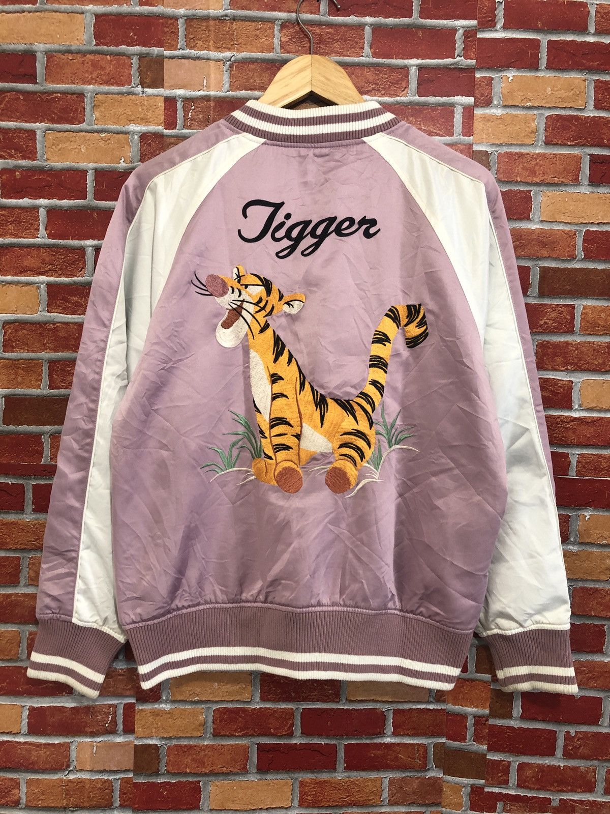 Disney Sukajan Disney Resort Tigger Embroidered Jacket | Grailed