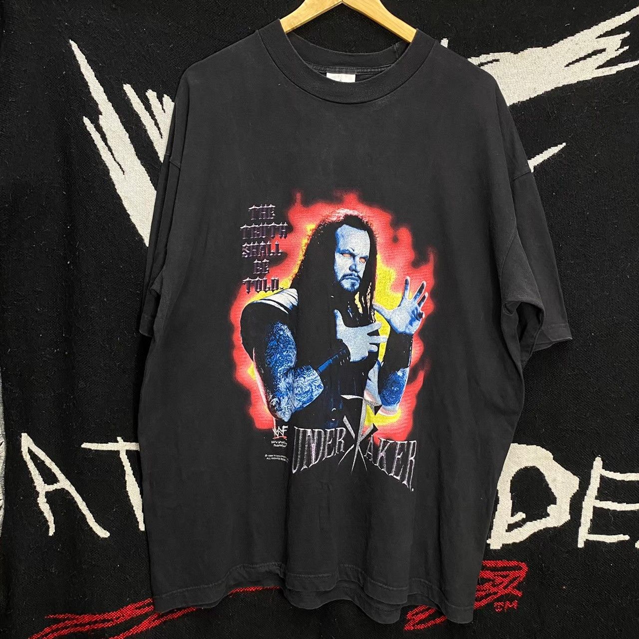 Vintage × Wwe × Wwf THE UNDERTAKER Vintage 1998 WWF Wrestling Shirt XL ...