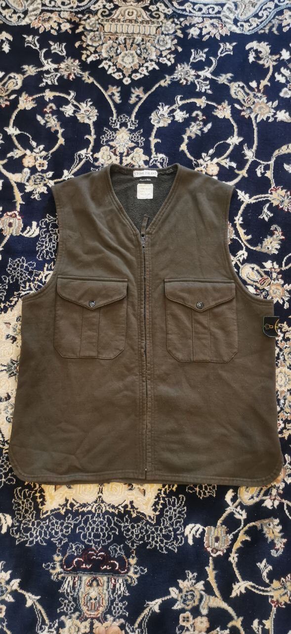 Stone Island Rare🔥 stone islands AW1995 vest olive green color | Grailed