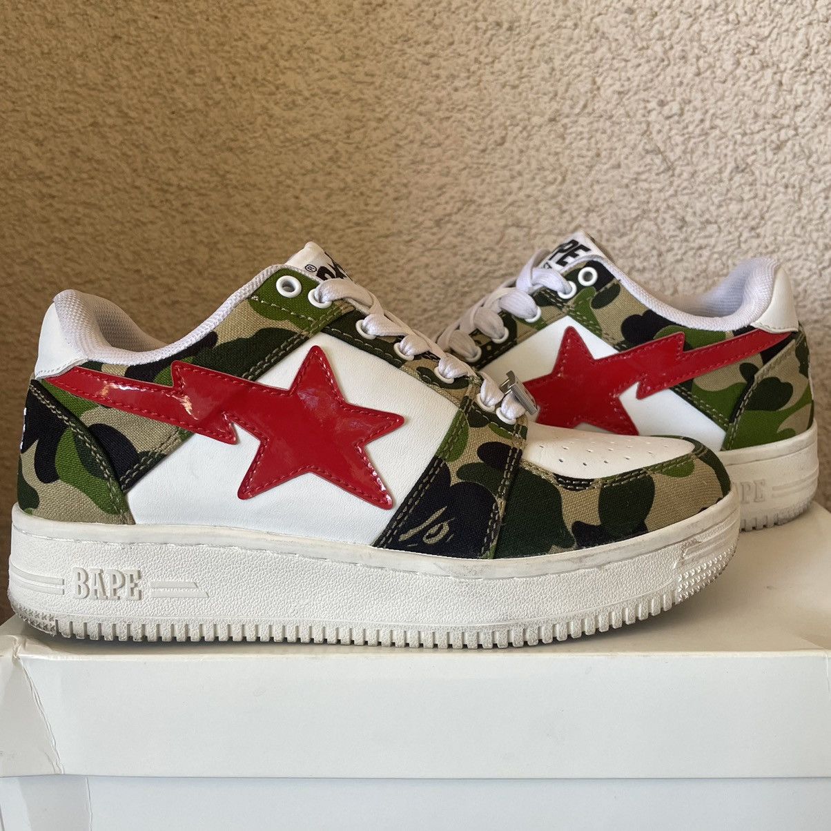 Bape A Bathing Ape Bapesta Low ABC Camo | Grailed