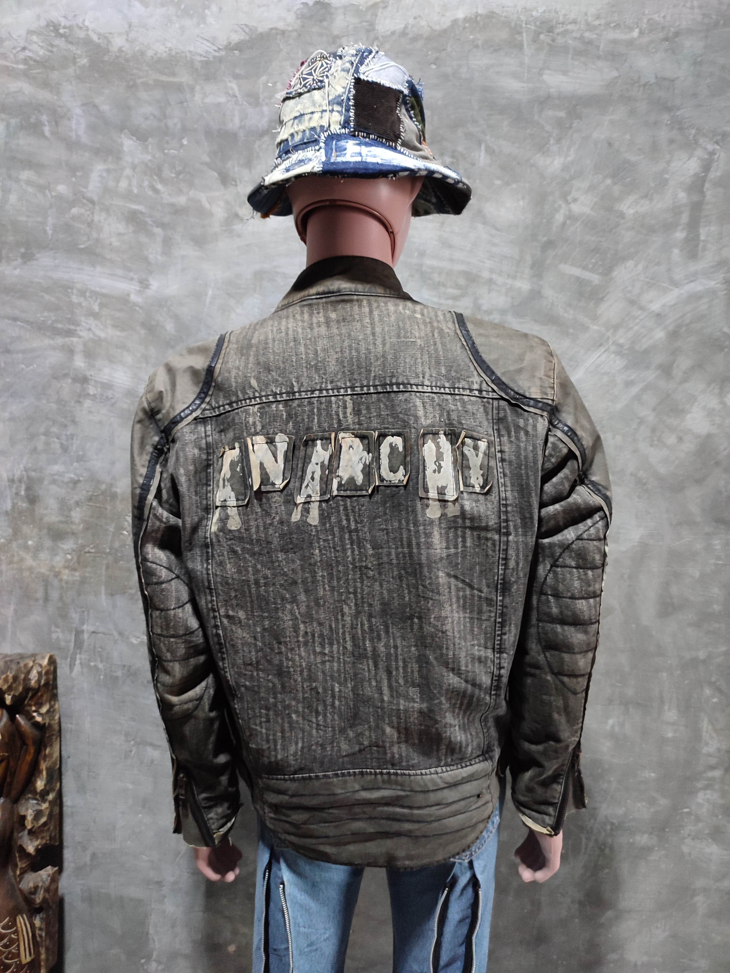 Avant Garde × Jack & Jones × Streetwear Rare!! Punk Anarchy Air Biker ...