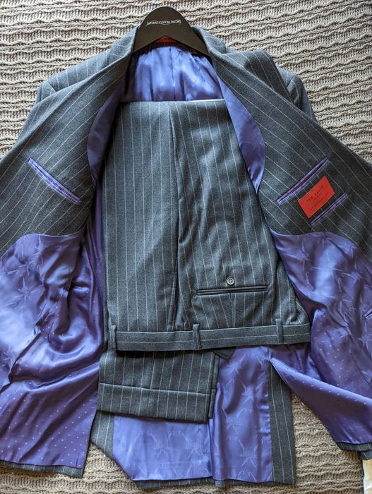 Ted Baker Charcoal Chalk Stripe Suit | Grailed