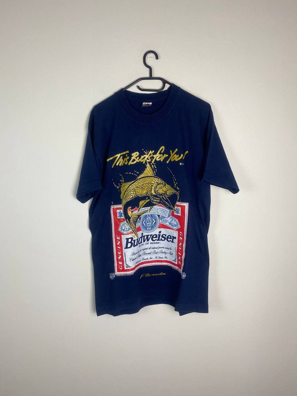 Budweiser × Fruit Of The Loom × Vintage Vintage 1996 Budweiser Fishing ...