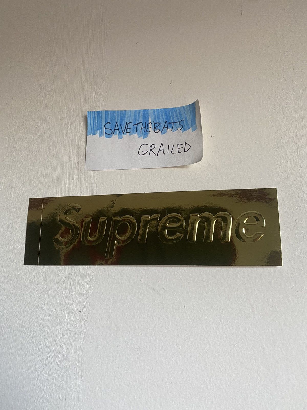 Supreme Supreme Gold Box Logo Sticker | Grailed