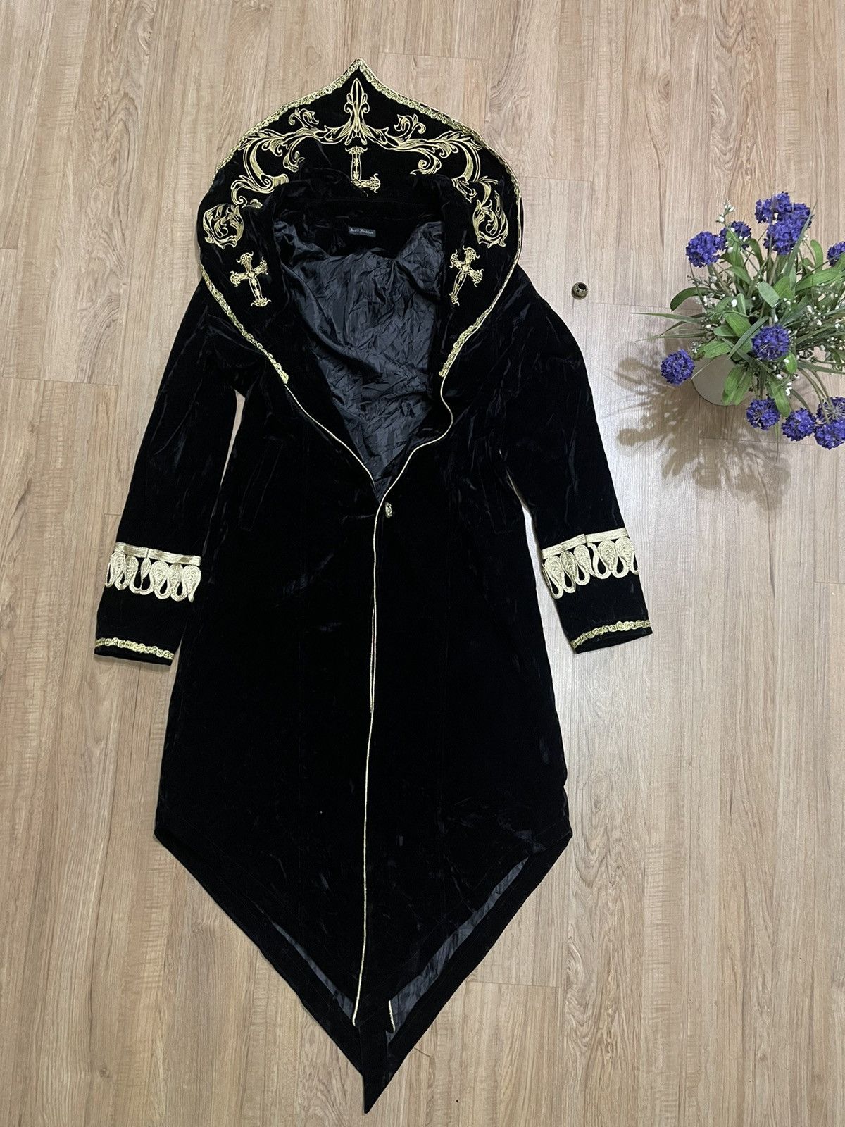 Seditionaries Devil Fashion Gothic Satanic Embroidery cross Velvet ...