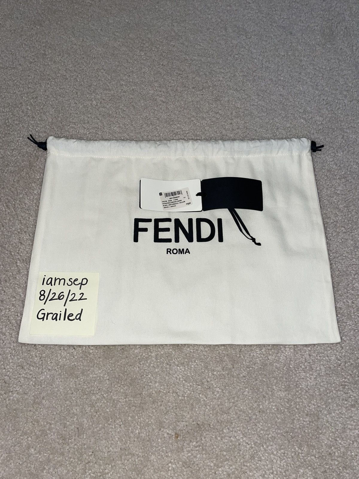 Fendi Men’s Fendi FF Logo Baseball Hat | Grailed