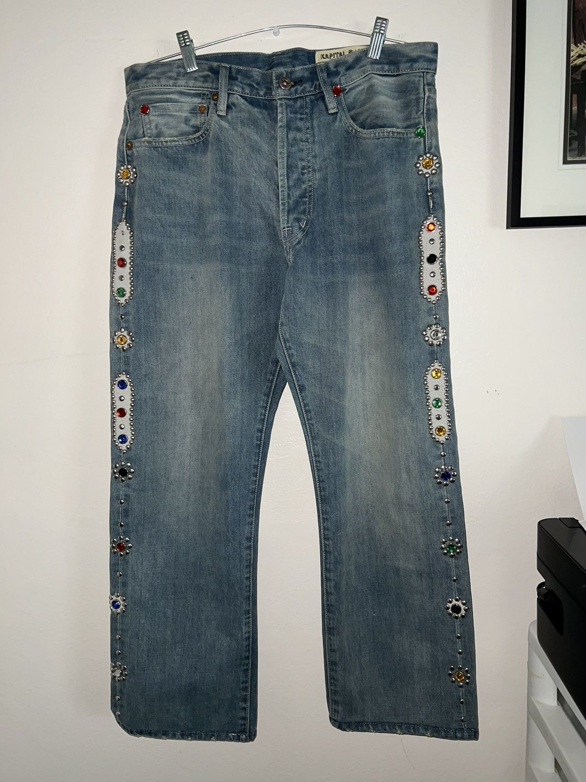 Kapital Kapital Gemstone Studded Selvedge Jeans | Grailed