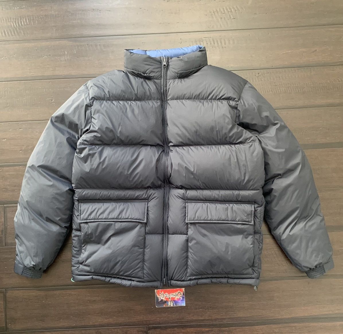 JW Anderson × Uniqlo JW Anderson x Uniqlo Reversible Down Puffer Jacket Navy | Grailed