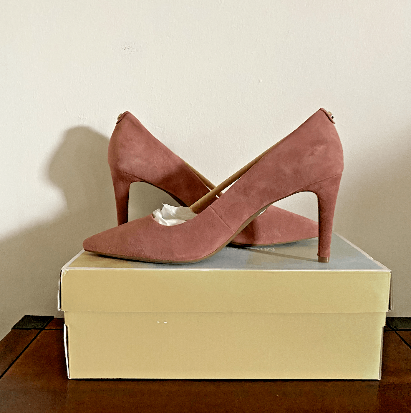 Michael Kors NEW Michael Kors Dorothy Flex Pump Dusty Rose Faux Suede ...