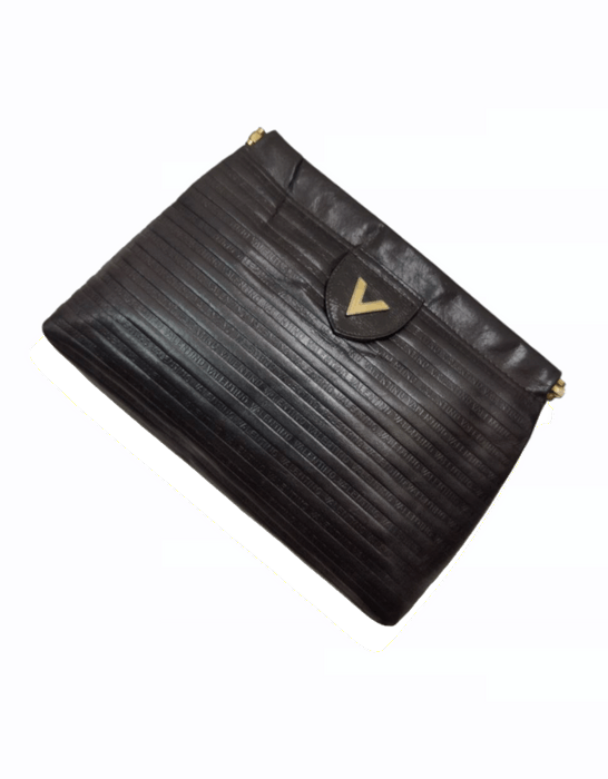 Genuine Leather MARIO VALENTINO Monogram Leather Clutch Bag | Grailed