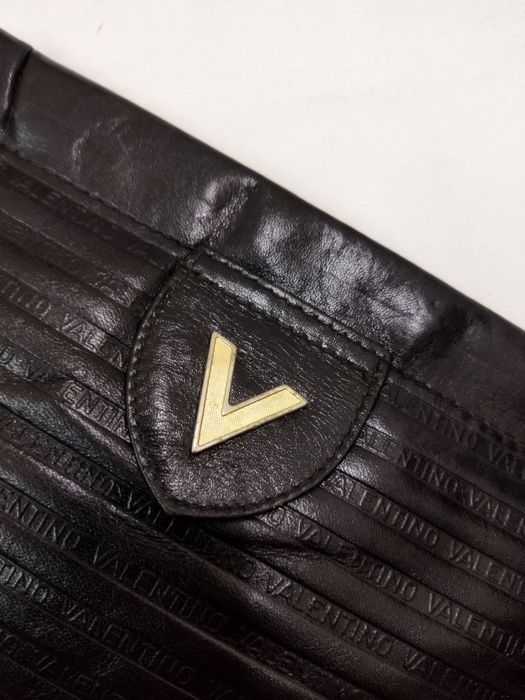 Genuine Leather MARIO VALENTINO Monogram Leather Clutch Bag | Grailed