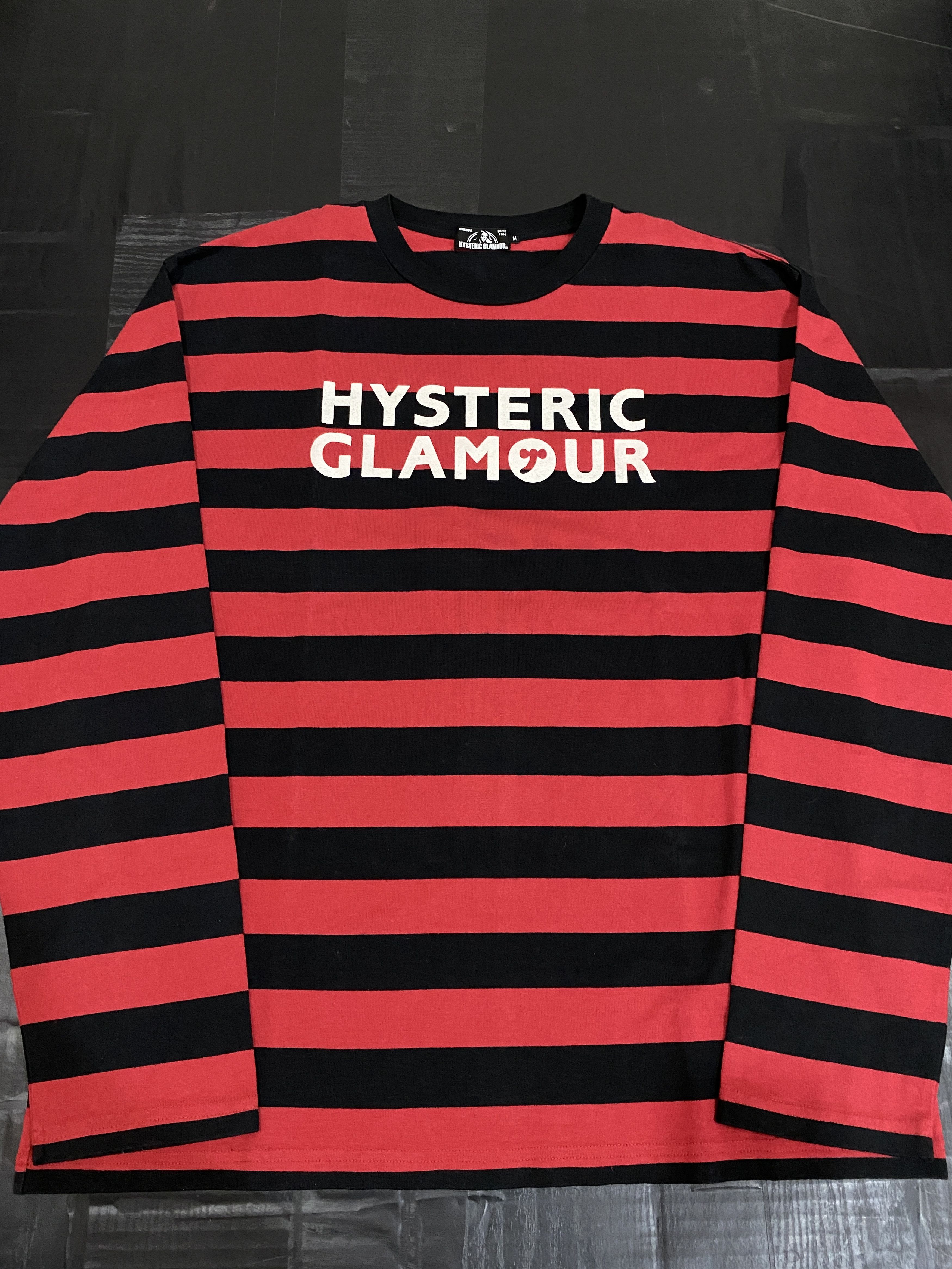 Hysteric Glamour Striped Logo L/S | Grailed