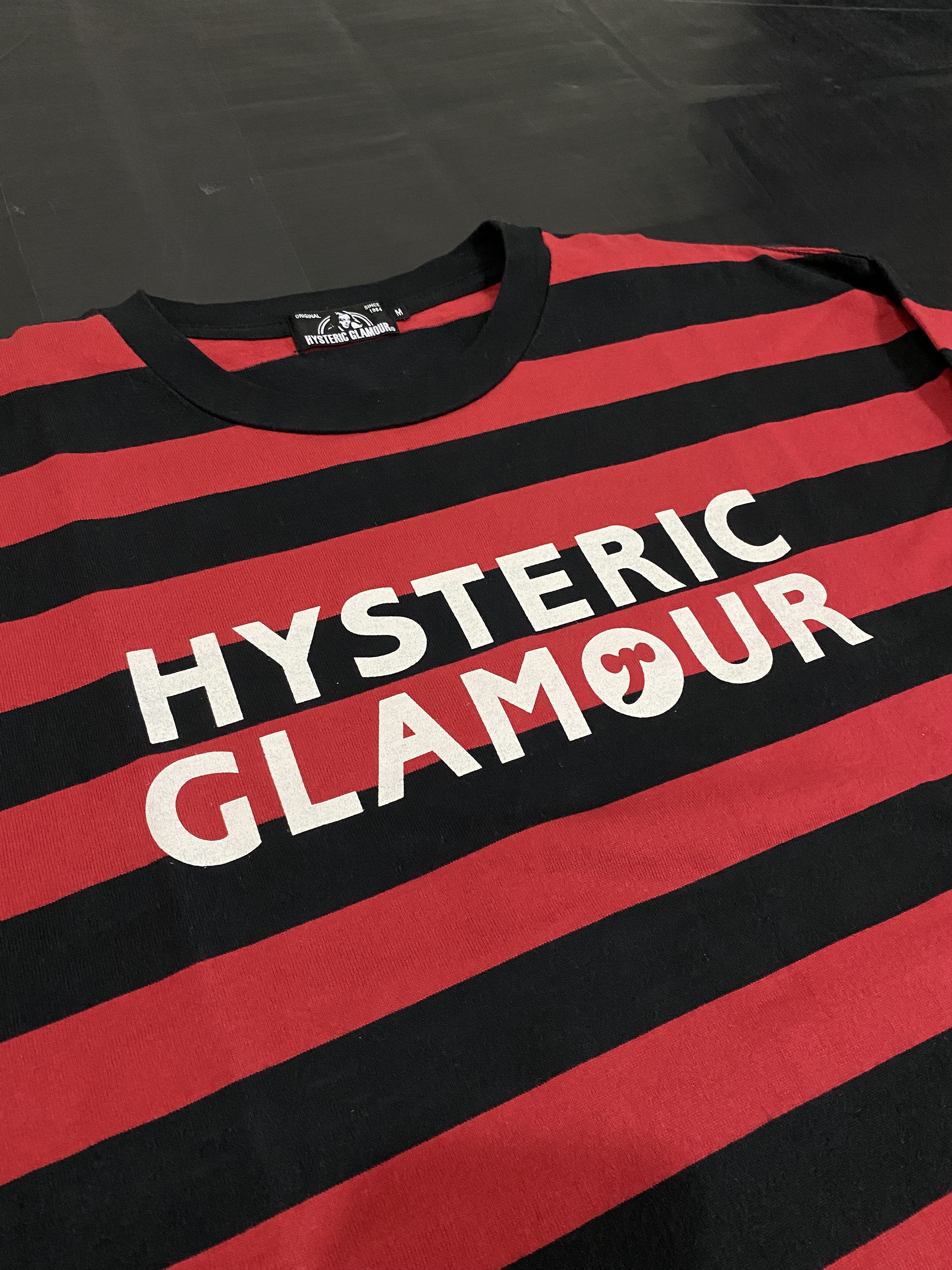 Hysteric Glamour Striped Logo L/S | Grailed