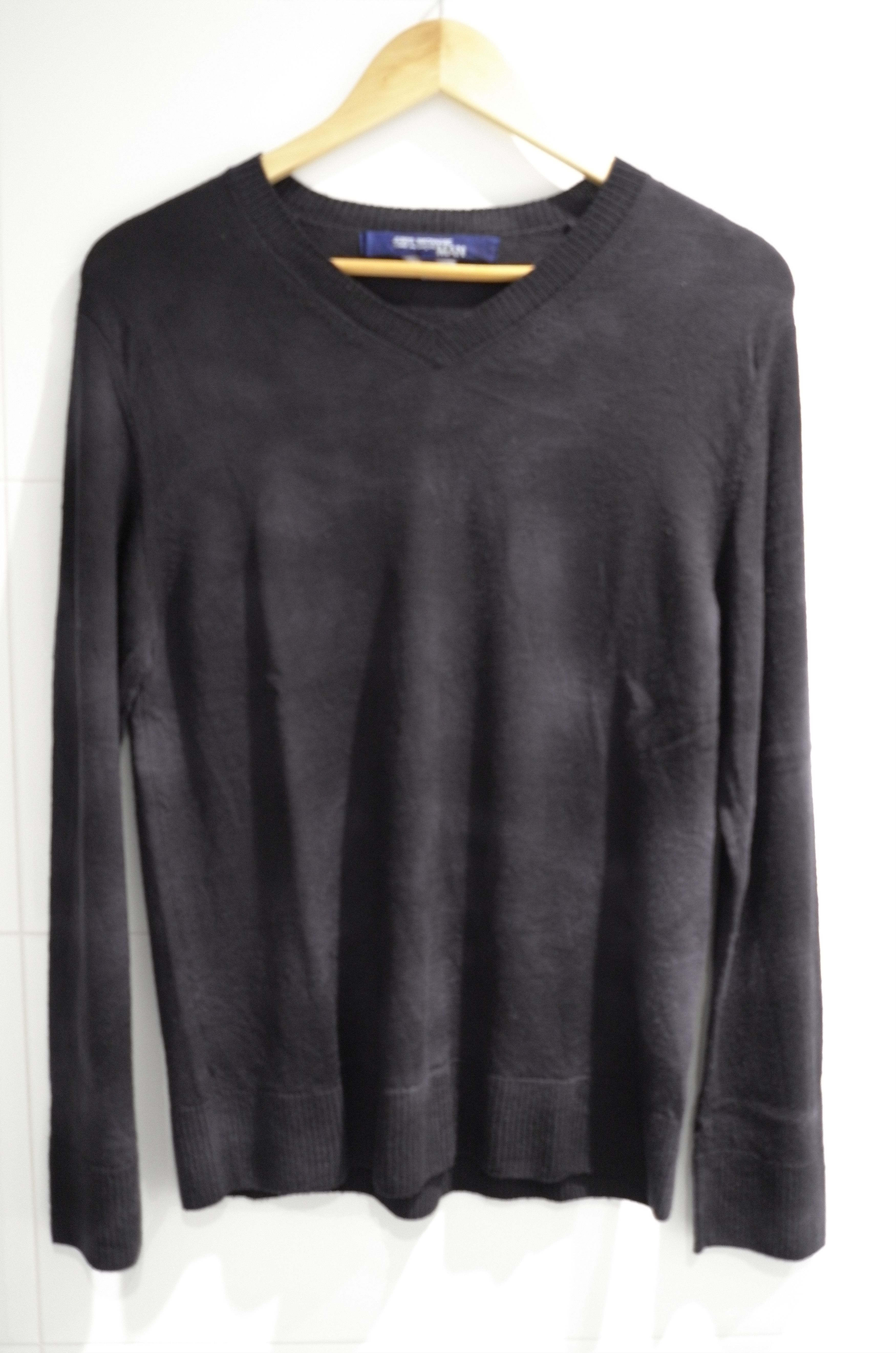 Junya Watanabe V Neck Stain Effect Sweater | Grailed
