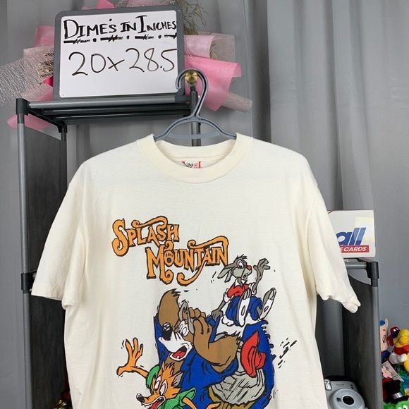 Disney × Vintage 90s Disney Splash Mountain Big Graphic Double Sided ...