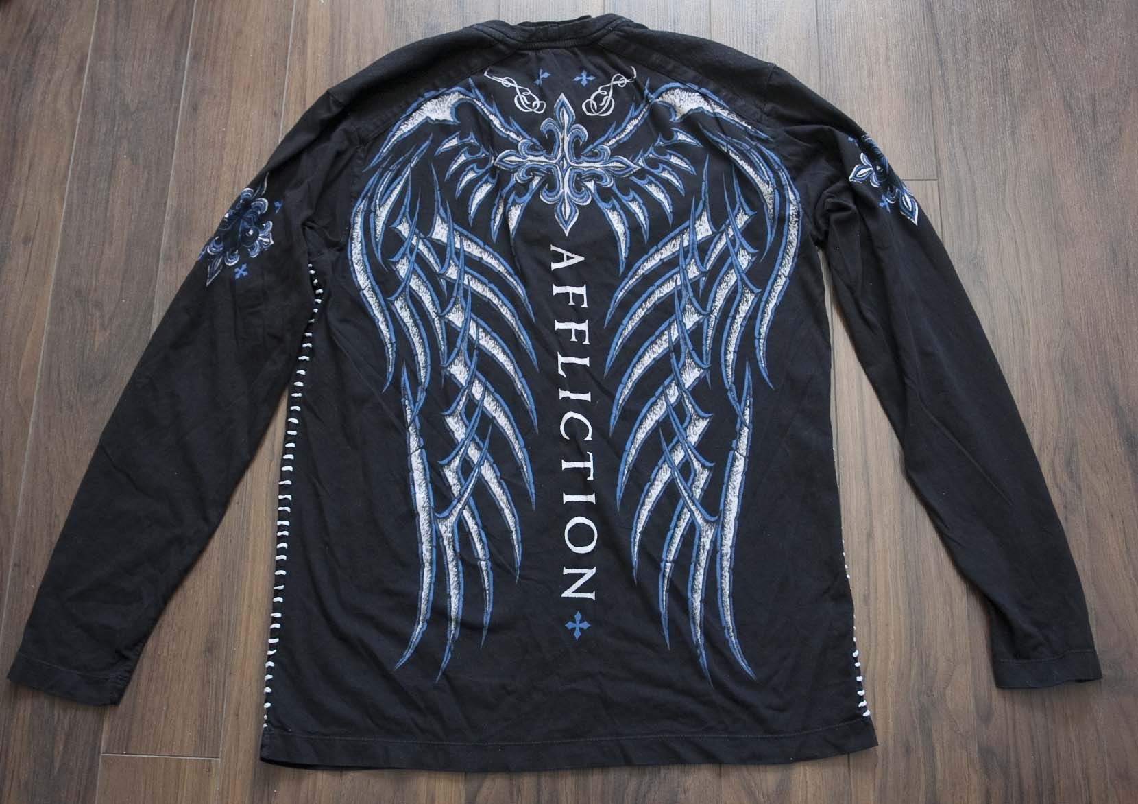 Affliction × Streetwear ** Affliction Live Fast T Shirt Long Sleeve ...