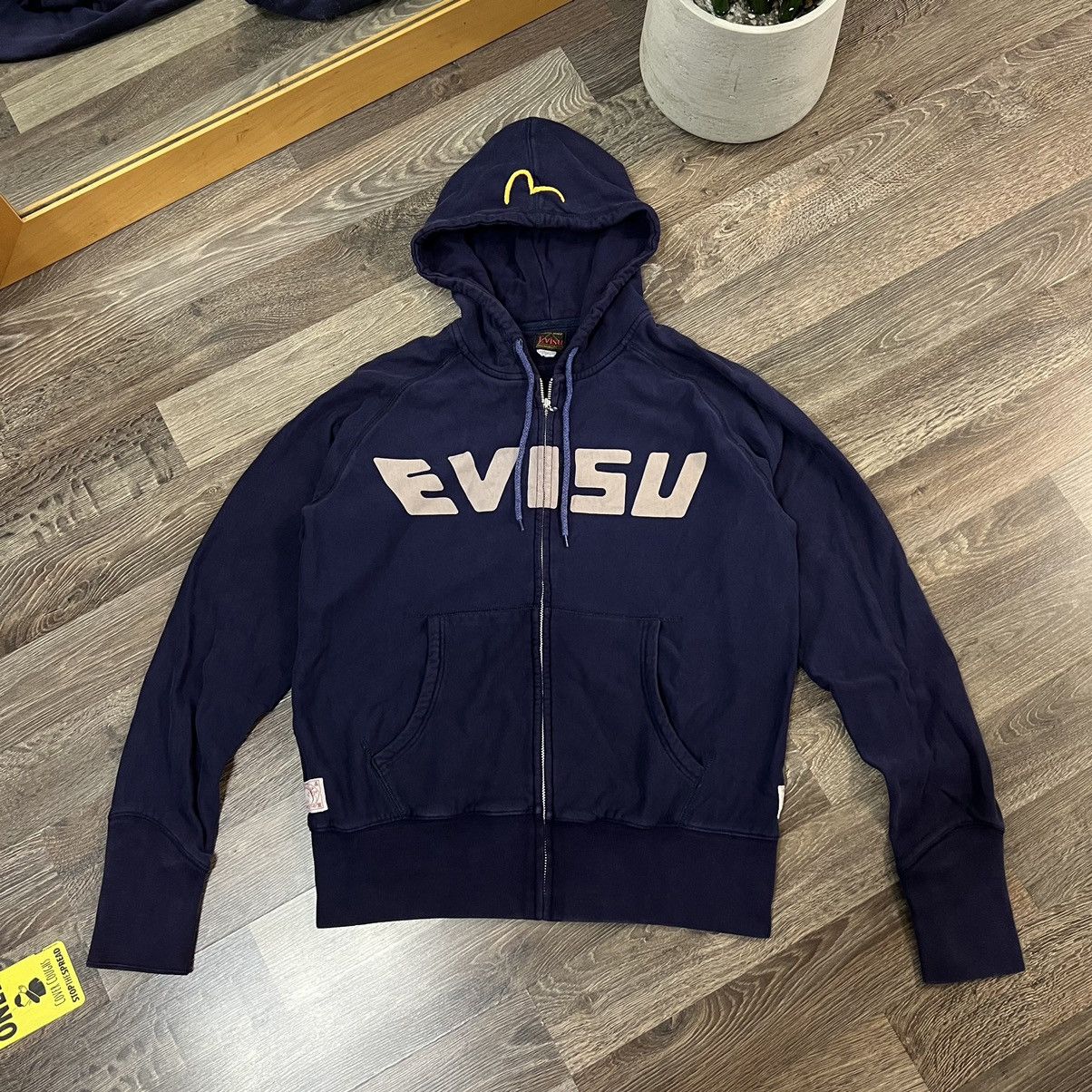 Evisu × Streetwear × Vintage Evisu smiley face zip up hoodie | Grailed