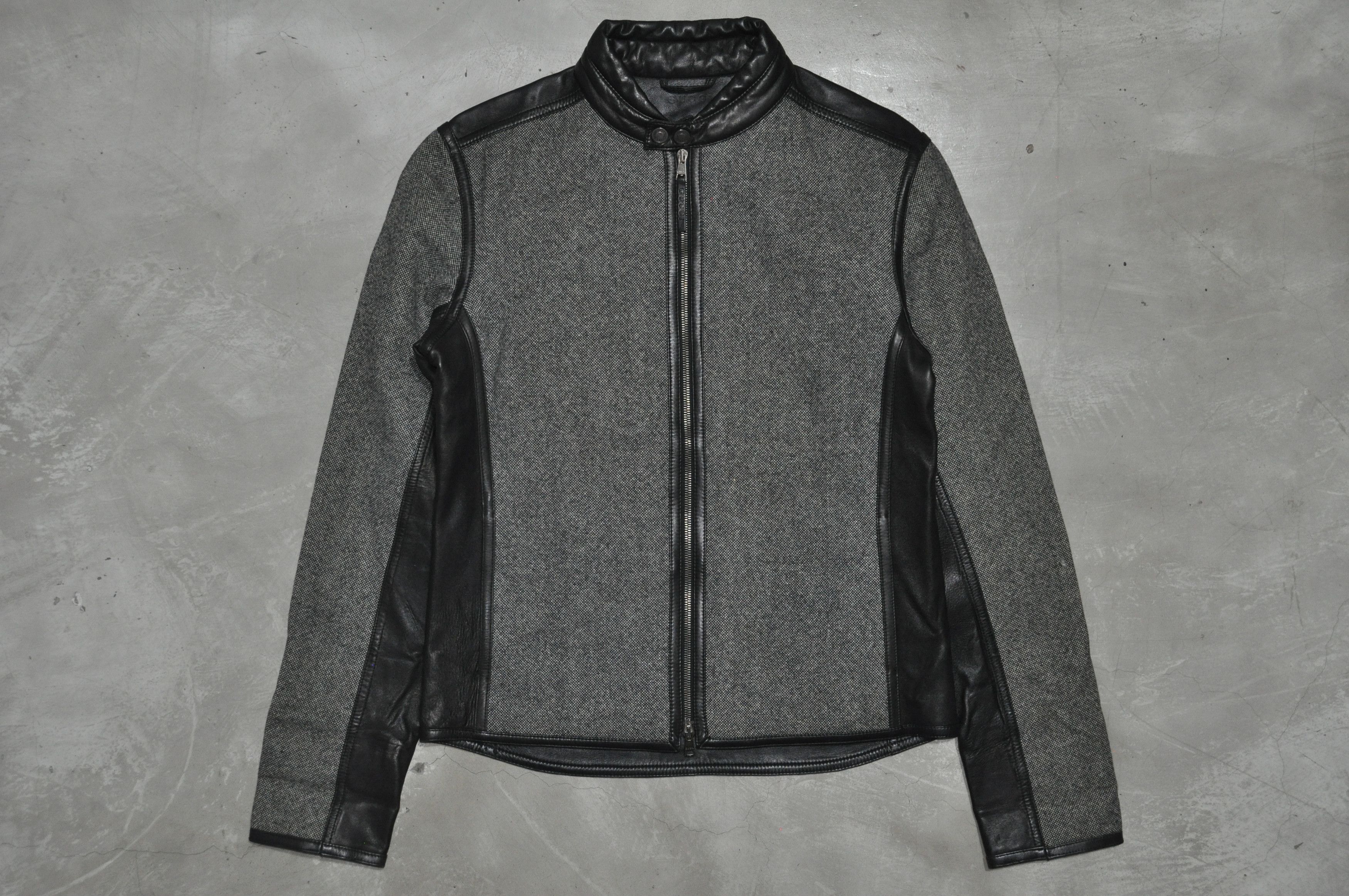 Gucci × Tom Ford Gucci - Tom Ford - Leather-Trim Wool Motorcycle Jacket ...