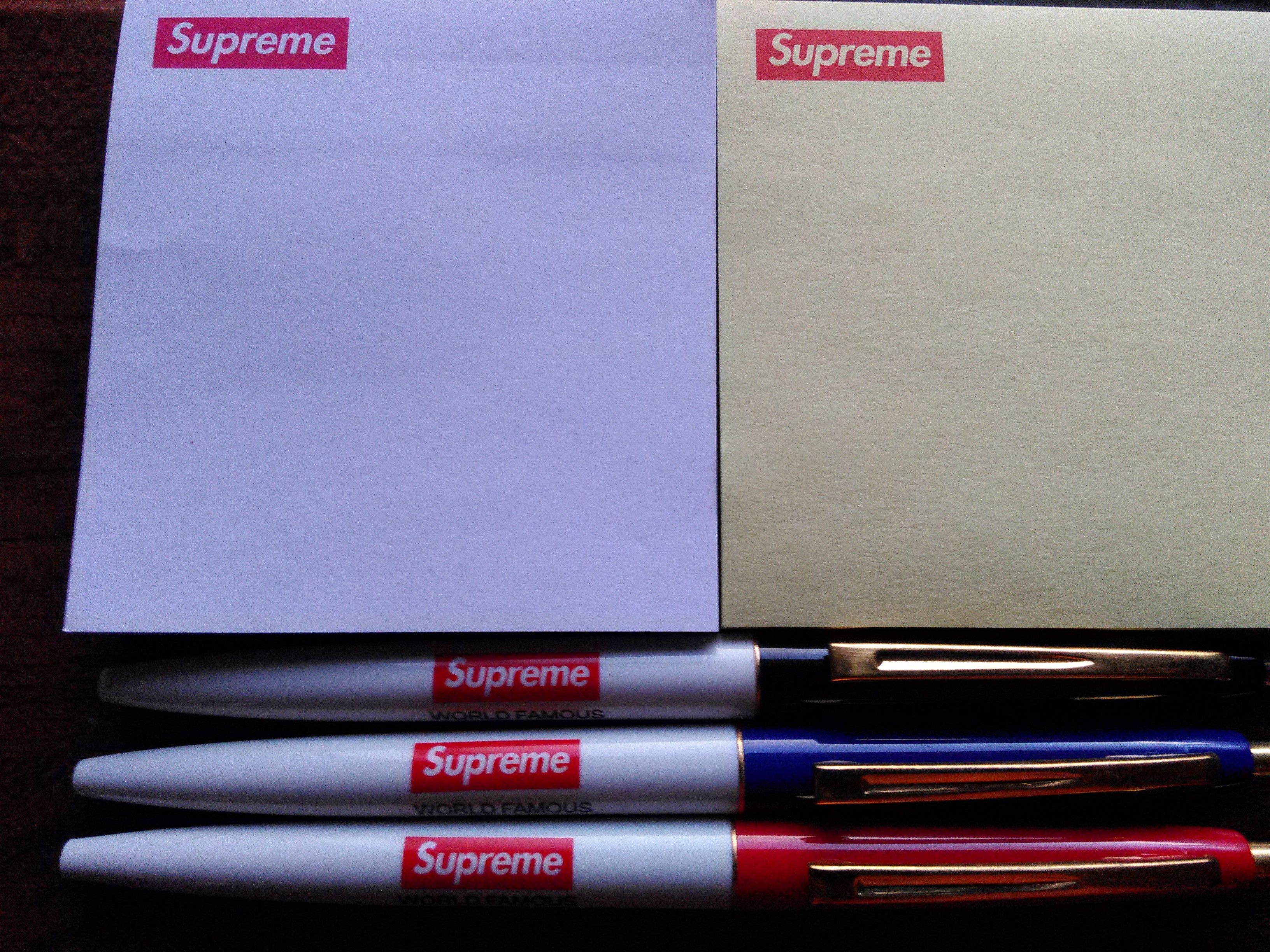 Supreme Supreme Notepad & Pens | Grailed