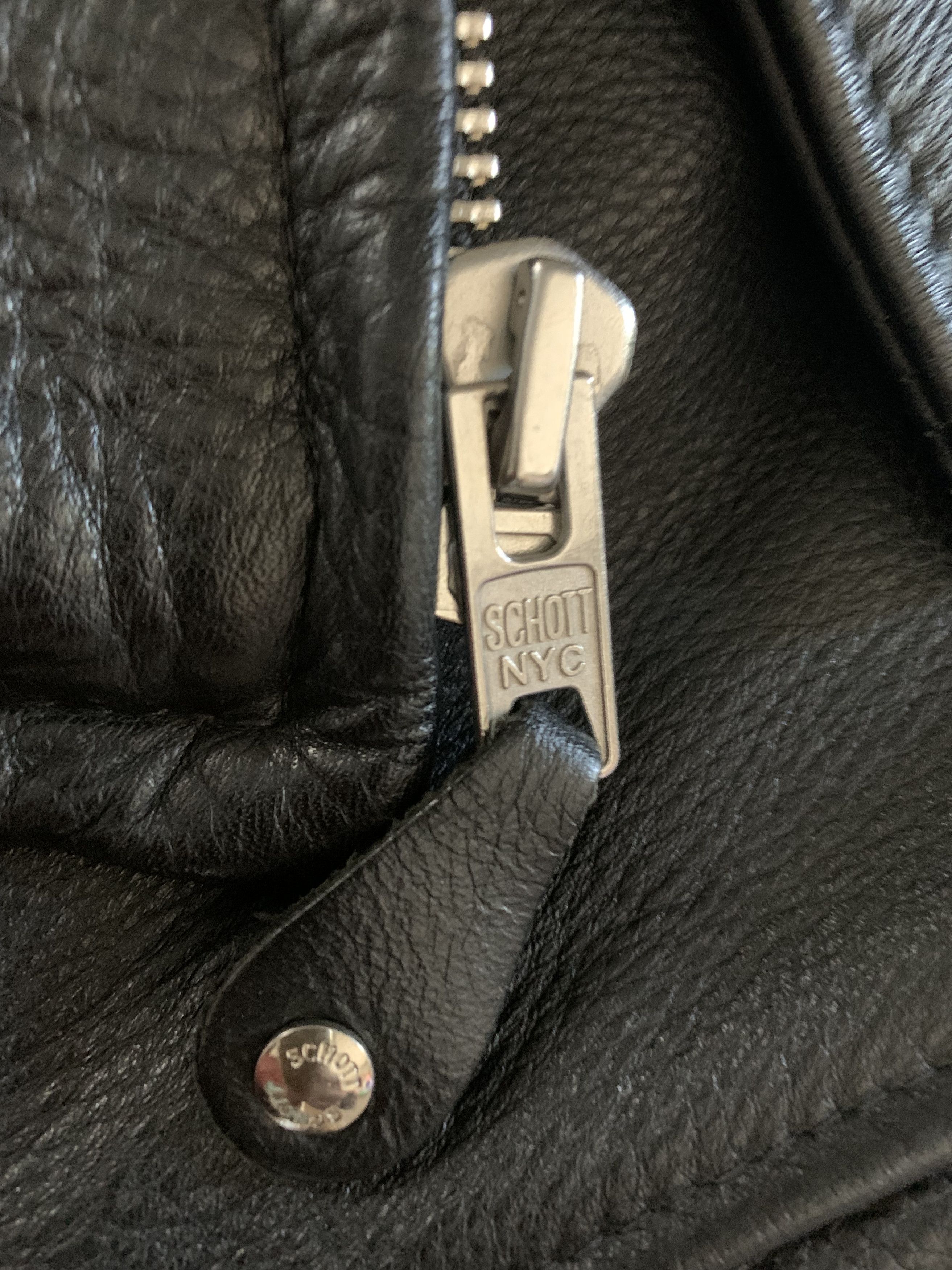 Schott Schott Black Leather Jacket style 135 | Grailed