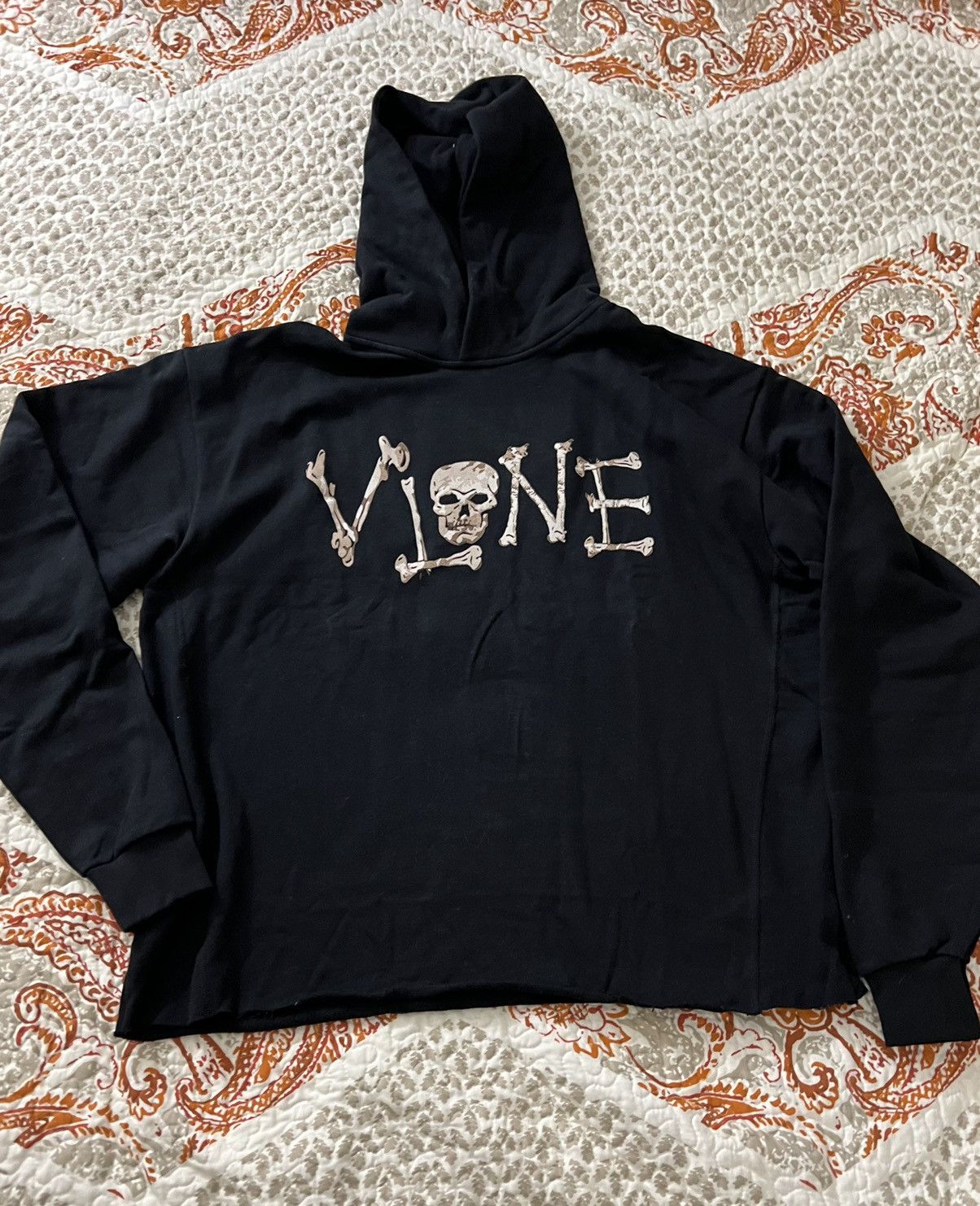 Vlone Vlone Lost Bones Hoodie Black | Grailed