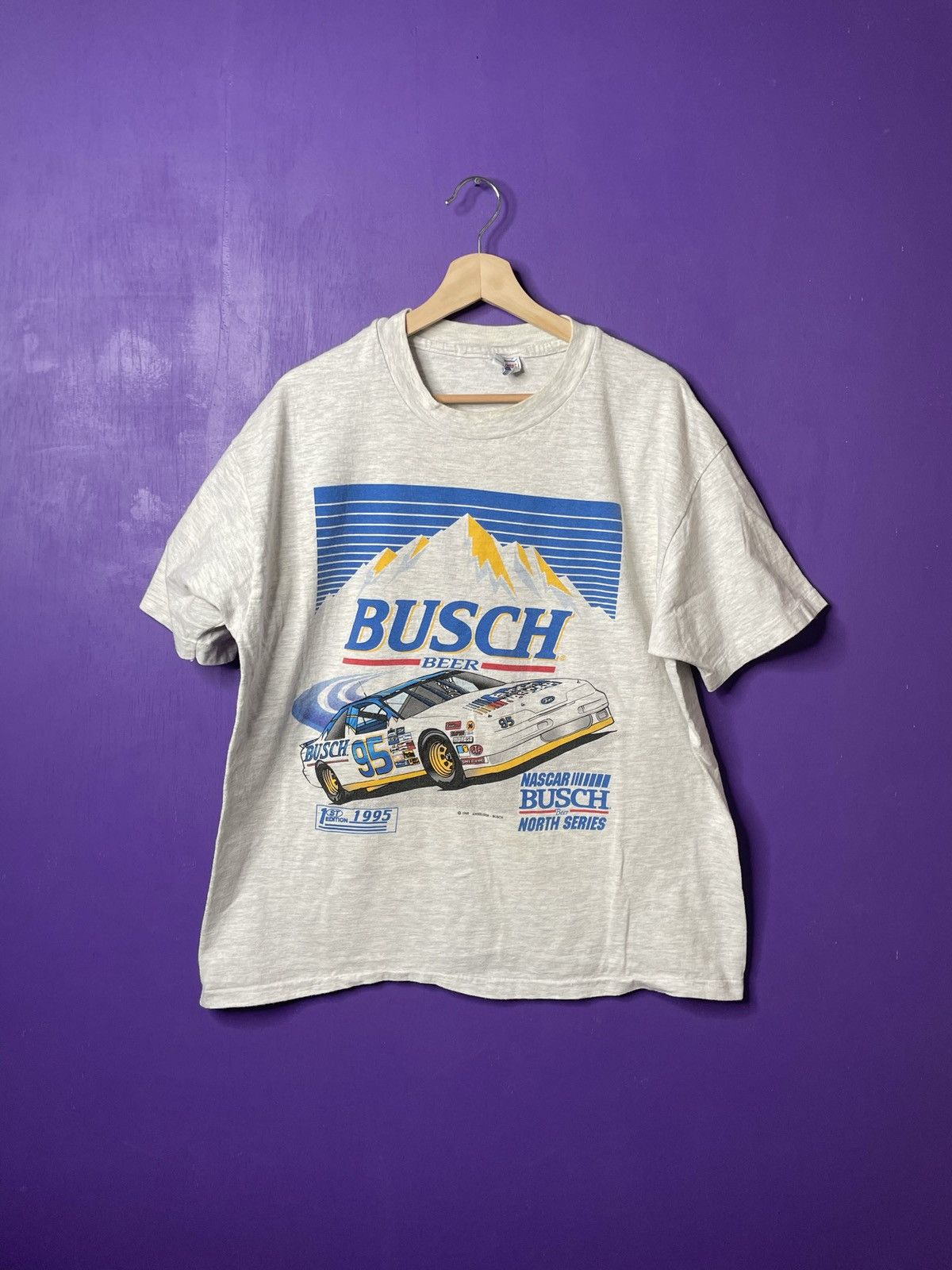 NASCAR × Vintage Vintage NASCAR Busch beer north series t-shirt | Grailed