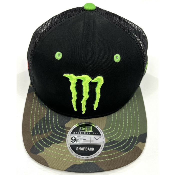 New Era RARE Monster Energy New Era 9fifty snapback KURT BUSCH Kb41 ...