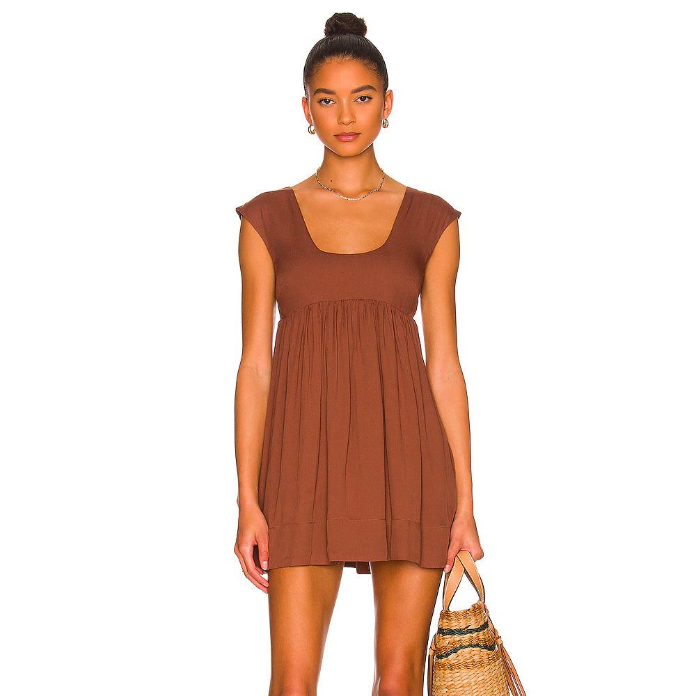 Other Anna Nata Women's 'Hannah' Mini Dress in Sepia Brown | Grailed