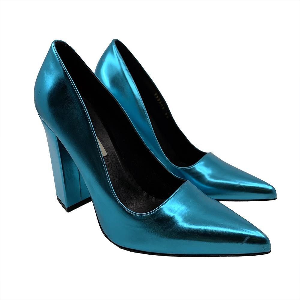 Stella McCartney Stella McCartney Women's Pointed Toe Heel Teal Blue ...