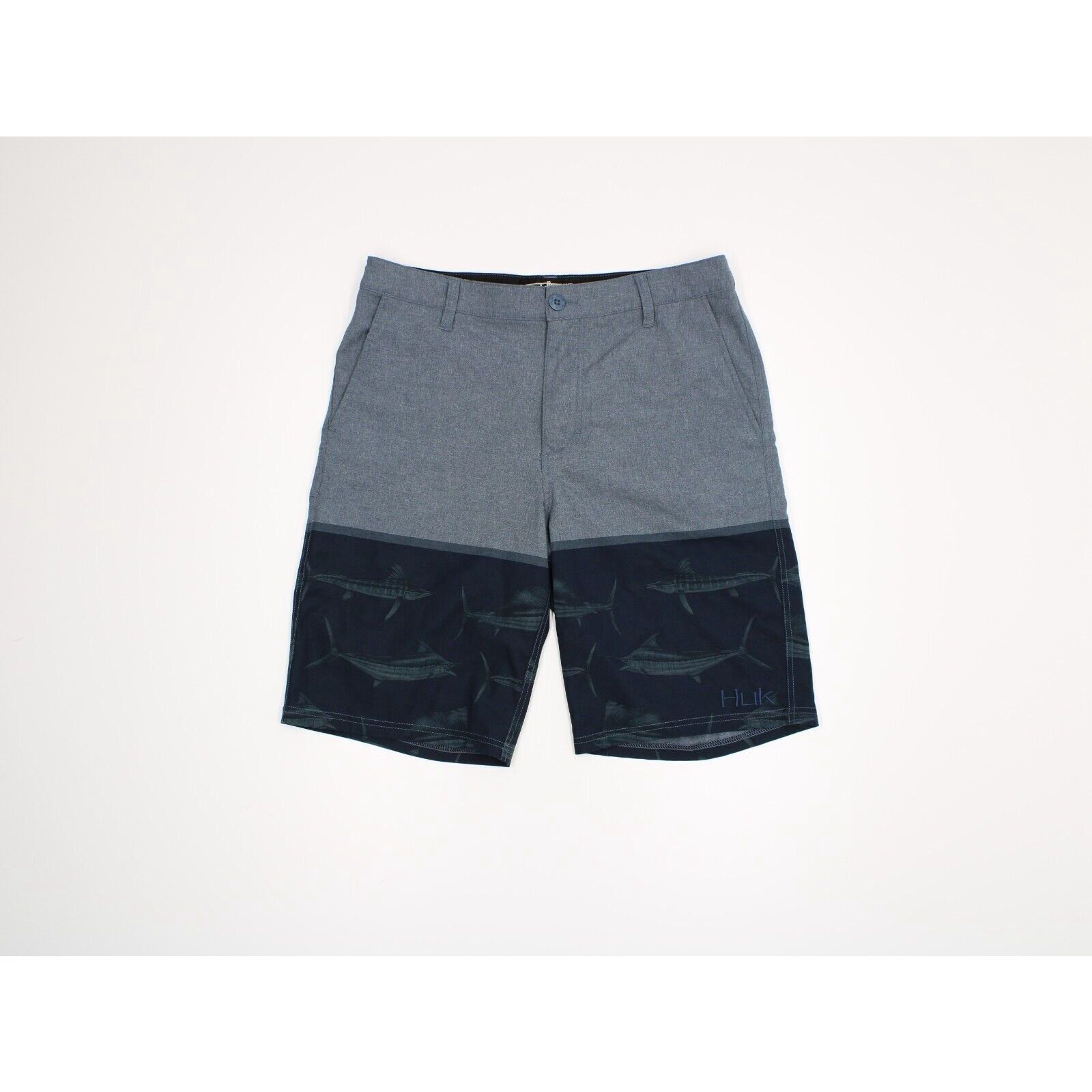 Vintage Huk Mens Size 30 Mutil Color Fishing Shorts Marlin Graphic ...