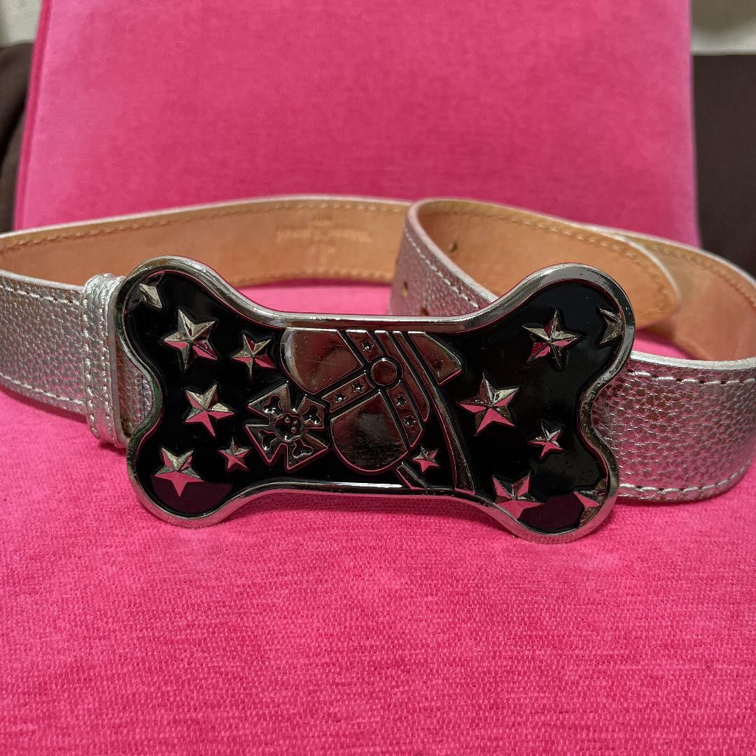 Vivienne Westwood Bone Orb Buckle Silver Leather Belt | Grailed