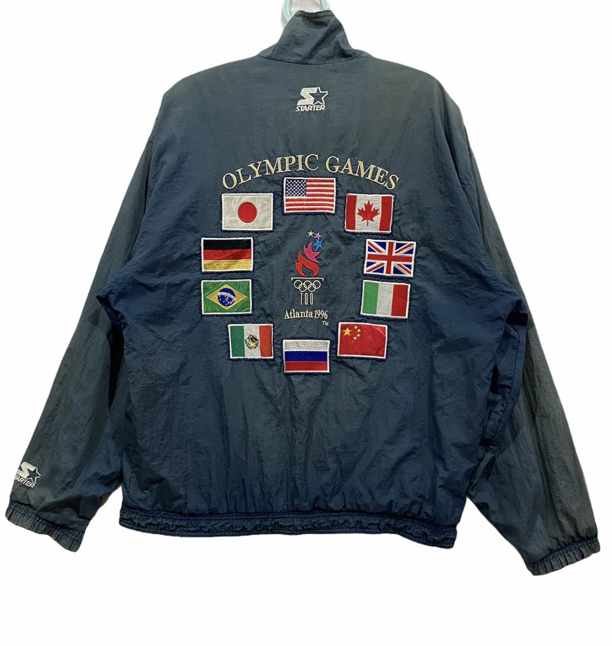 Starter × USA Olympics × Vintage Olympic Games Collection by Starter Patches Nylon Jacket | Grailed