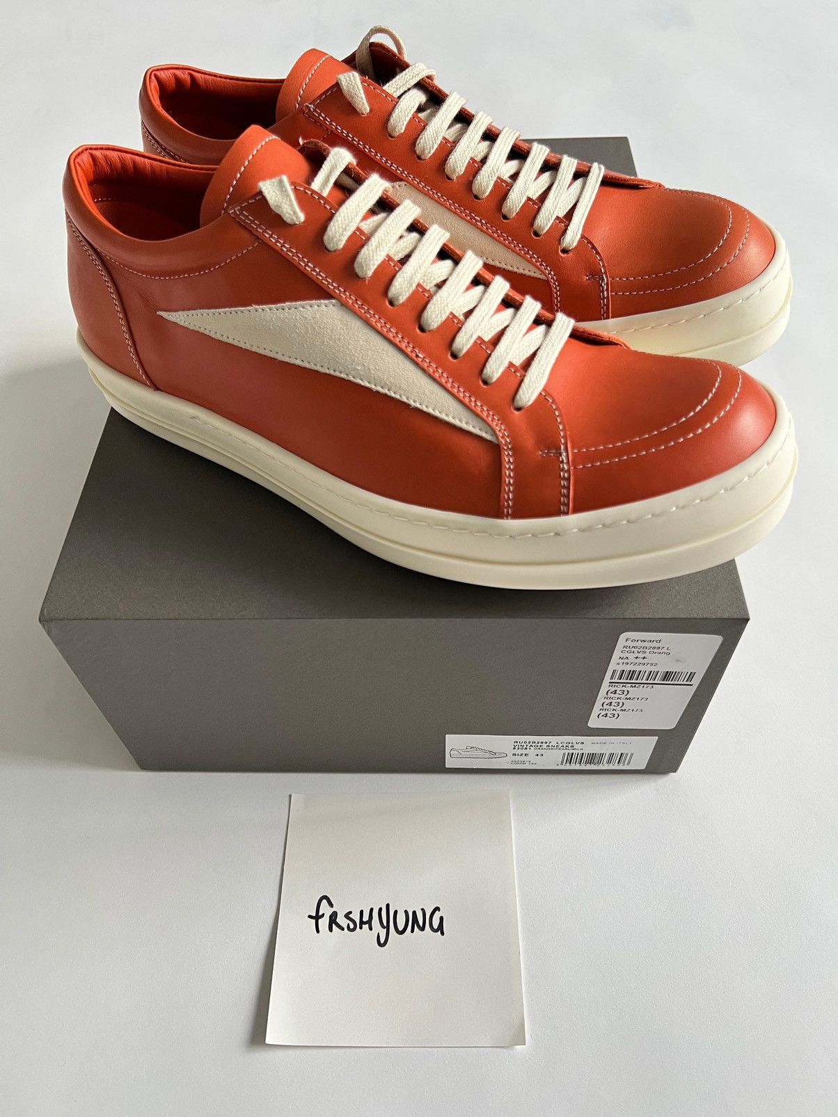 Rick Owens Rick Owens Strobe Vintage Vans Sneaker FW22 | Grailed