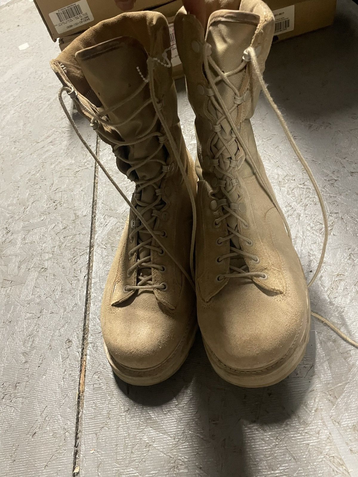 Combat Boots × Military × Surplus Tan Combat Military boots | Grailed