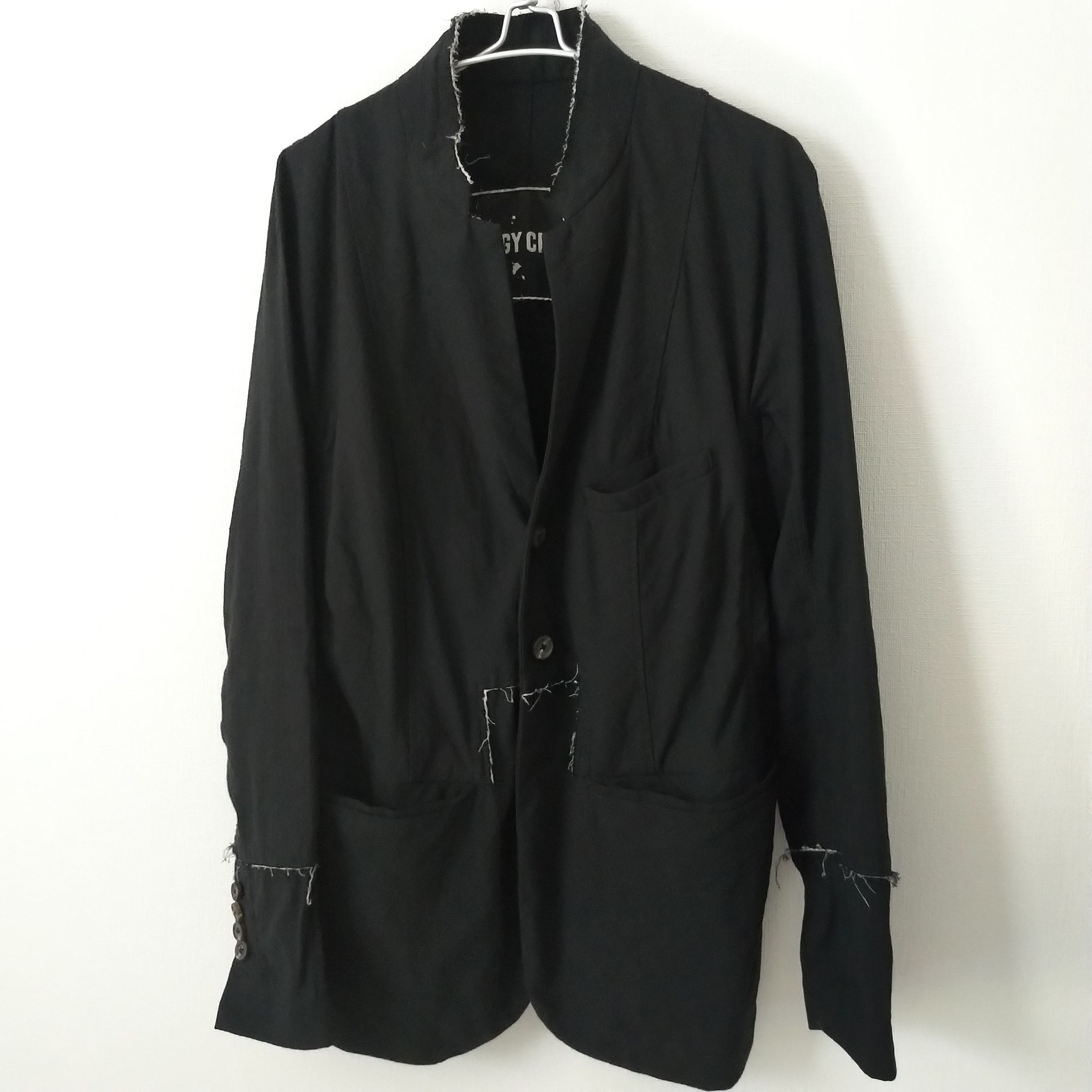 Ziggy Chen ZIGGY CHEN SS19 frayed edge jacket | Grailed