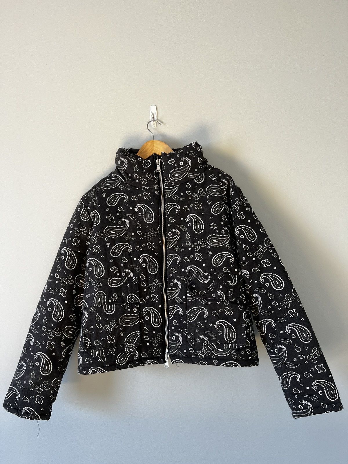 Mnml Mnml Paisley Cropped Puffer Jacket Grailed