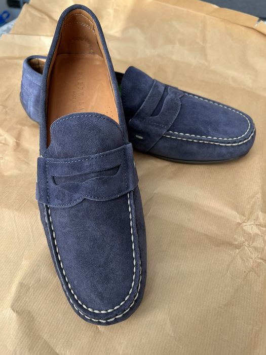 Ralph Lauren Purple Label Ralph Lauren Collection Hayward Blue Suede ...