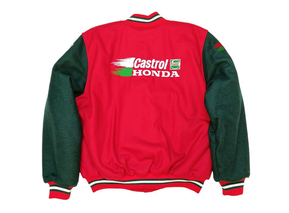Vintage Vintage 90's Honda Castrol Bomber Jacket Racing | Grailed