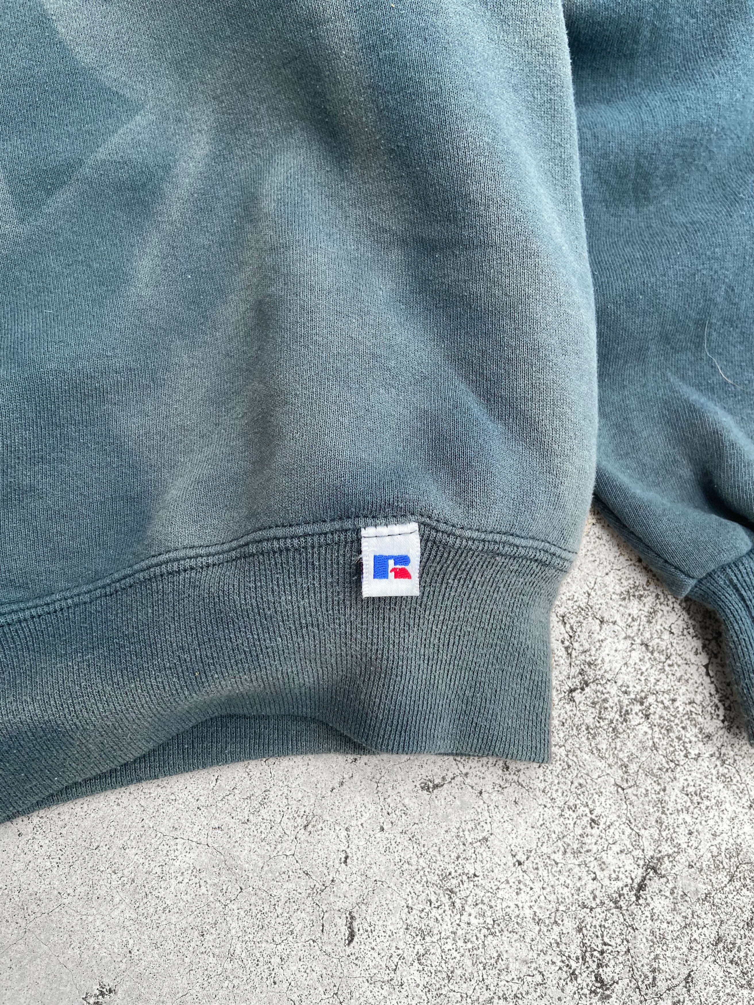 Vintage 90s SUN FADED "New York Logo" RUSSELL SWEATSHIRT | Grailed