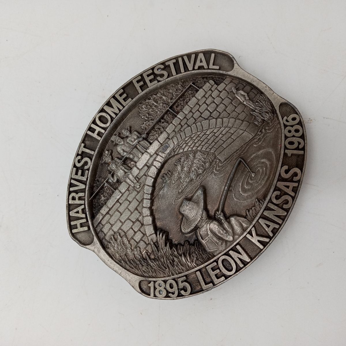 Other Leon Kansas Belt Buckle 1986 Stone Arch Bridge Harvest Home | Grailed